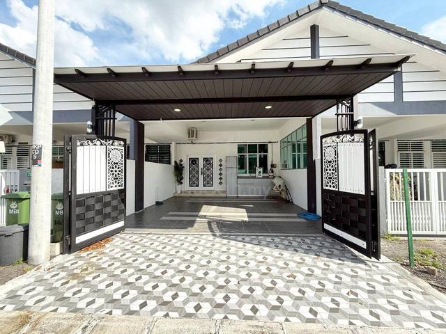 1-storey Terraced House for Sale, 3 Bedroom, 1400 sq.ft, Chemor, Perak ...