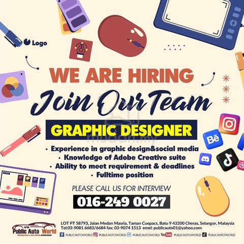 Multimedia / Graphic Designer - Jobs available in Cheras, Selangor