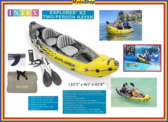 INTEX Boat Explorer Kayak K2 Canoe. Bot Sampan - Sports & Outdoors for ...