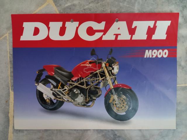 Ducati M900 Retro Motorcyle Brochure Poster Pamptl - Hobby ...