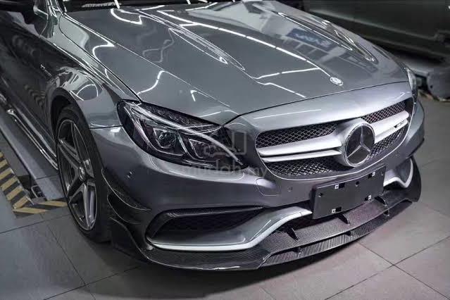 Mercedes C-Class W205 C63 Brabus Front Lip Carbon - Car Accessories ...
