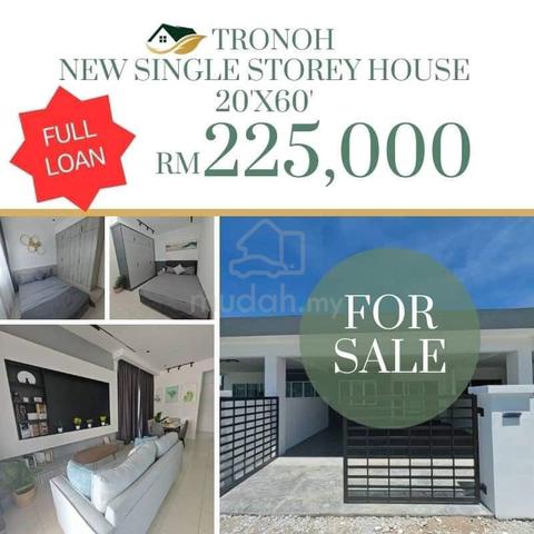 Terraced House for Sale, 3 Bedroom, 1200 sq.ft, Tronoh, Perak | Mudah.my