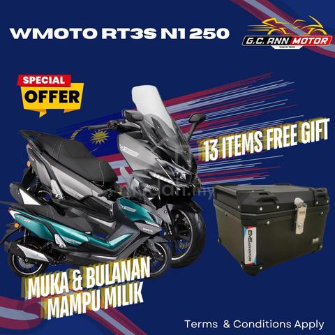 Muka 0! WMOTO RT3S N1 TFT Meter Free EMS Box 45L - Motorcycles for sale ...