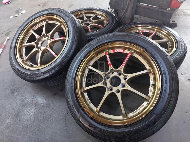 Rim 16 VOLK CE28N Siap tayar YOKOHAMA ADVAN JAPAN - Car Accessories ...