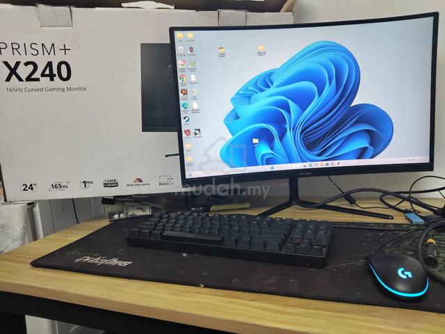 Prism+ X240 165HZ Curved Gaming Monitor - Computers & Accessories for ...