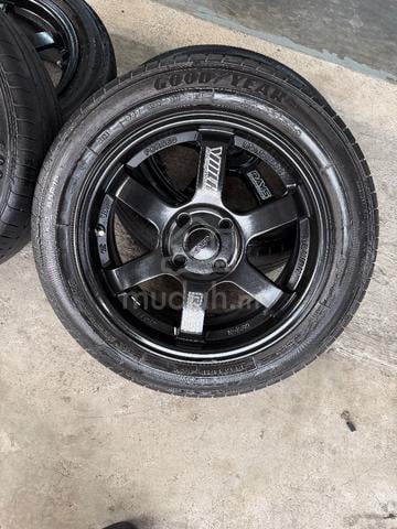 Rim te37 gloss black spec axia bezza myvi flx - Car Accessories & Parts for sale in Setia Alam ...
