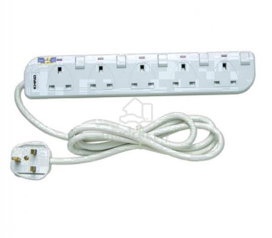 Khind 5 Ways Trailing Socket LN8135W - Home Appliances & Kitchen for ...