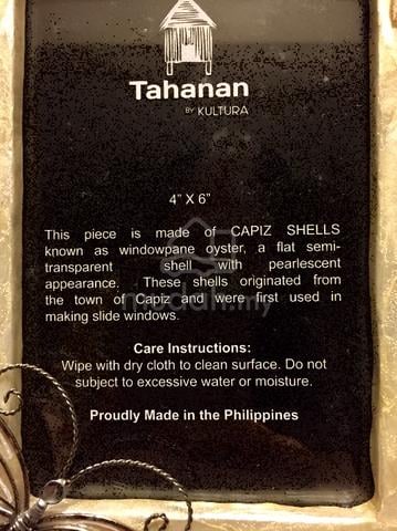 Capiz Shell Photo Frame by Kultura (New) - Furniture & Decoration for ...