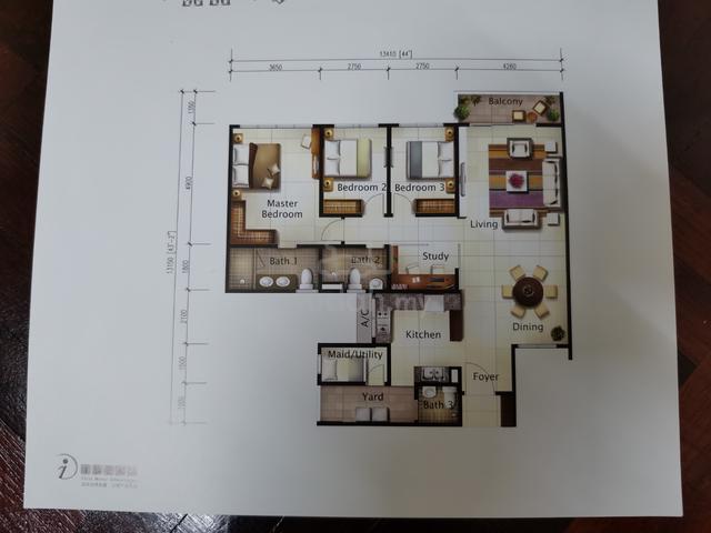 Condominium for Sale, 3 Bedroom, 1450 sq.ft, Fiera Vista, Bayan Lepas ...