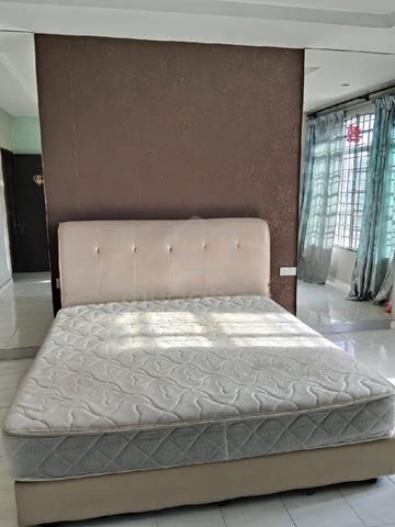bed frame with king mattress - Furniture & Decoration for sale in ...