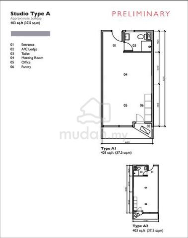 Studio for Rent, 1 Bedroom, 450 sq.ft, Tamarind Suites @ Cyberjaya ...