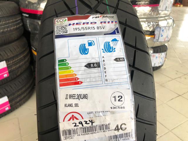 Tyre Semi Slick 195 55 15 Raiden Hero R111 2024 - Car Accessories ...