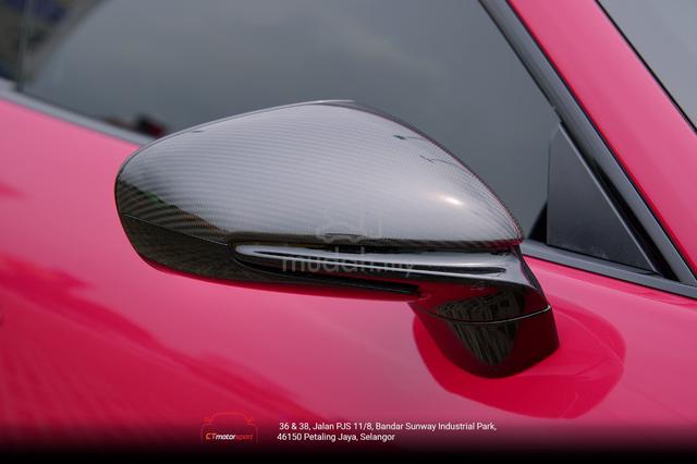 Porsche Carrera 911 992 Taycan Side Mirror Carbon - Car Accessories ...