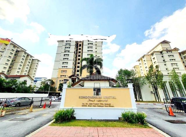 Condominium for Sale, 3 Bedroom, 986 sq.ft, Kondominium Kristal, Shah ...