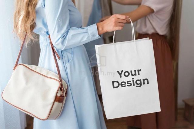 50pcs Kraft Paper Bag Printing | Custom Logo Print - Bags & Wallets for ...