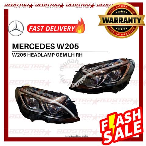 MERCEDES W205 Headlamp Headlight LH & RH NEW-OEM - Car Accessories ...
