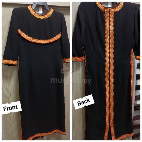 Black Dress (sulaman motif etnik) - Clothes for sale in Papar, Sabah