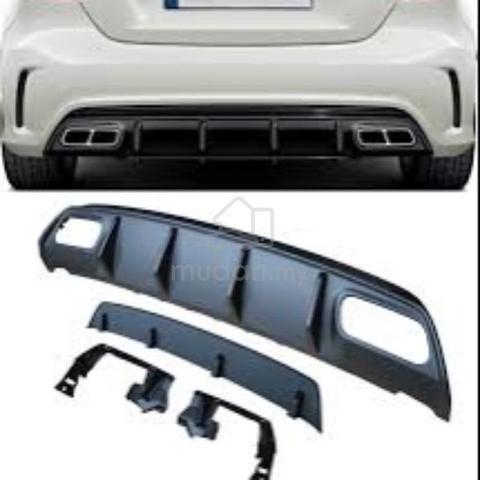 Mercedes benz W176 A45 rear diffuser facelift - Car Accessories & Parts ...