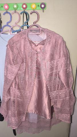 satin set pario with outer - Clothes for sale in Bayan Lepas, Penang