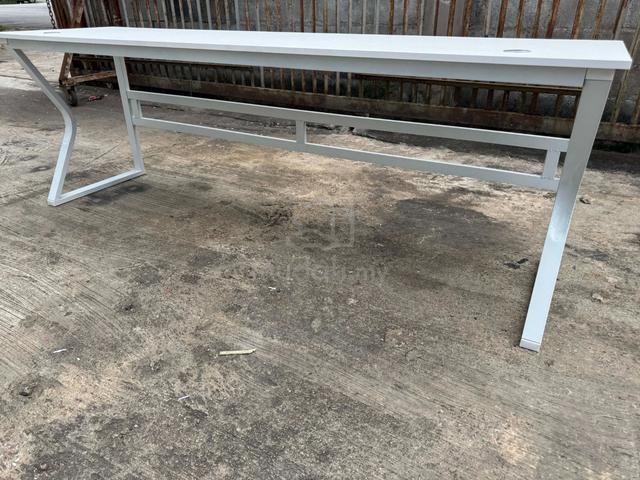 7ft Steel Frame Office Study Table Meja Writing De - Furniture ...