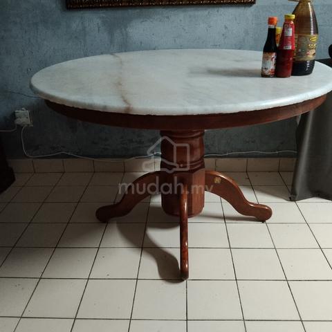 marble meja bulat 3.8 kaki - Home Appliances & Kitchen for sale in ...