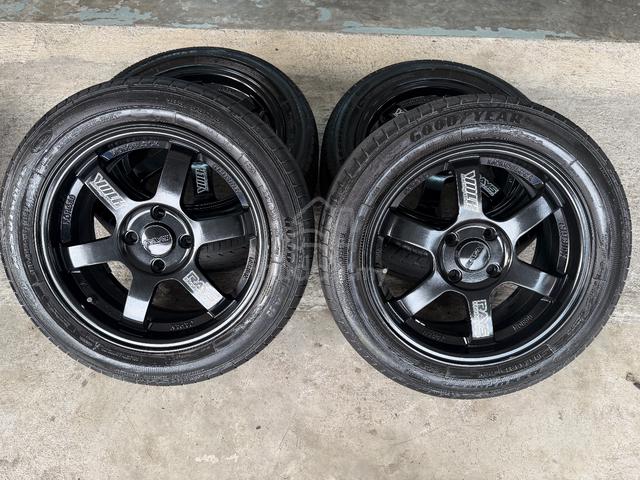 Rim te37 gloss black spec axia bezza myvi flx - Car Accessories & Parts for sale in Setia Alam ...