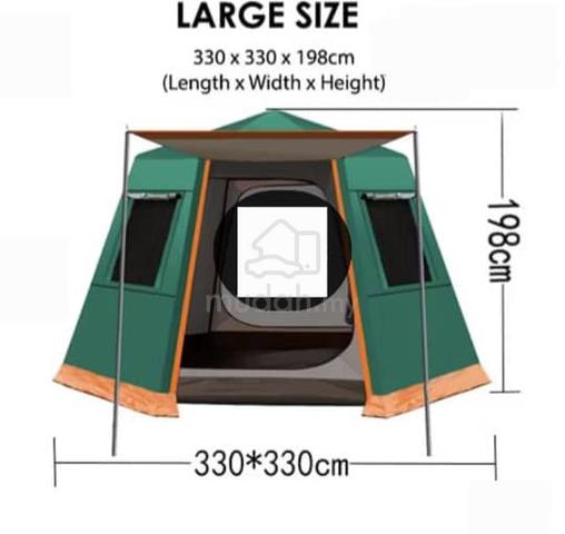 Khemah Camping Besar 4-6 Person - Sports & Outdoors for sale in Kangar ...