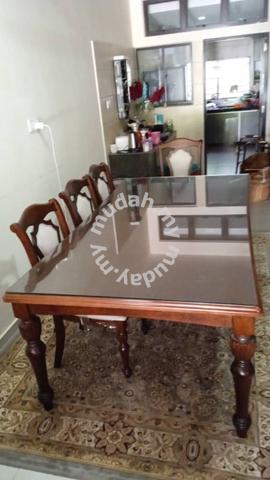 INSTALL TABLE GLASS TOP l alas kaca meja tempered - Furniture ...