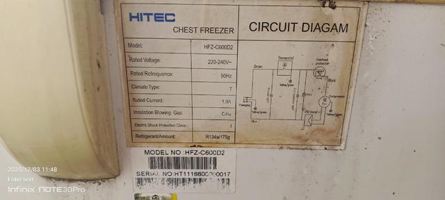 HiTec deep freezer - Home Appliances & Kitchen for sale in Sri Petaling ...