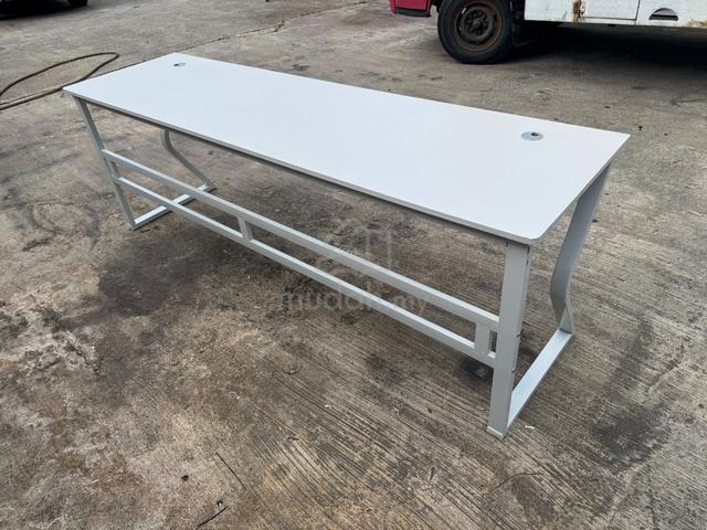 7ft Steel Frame Office Study Table Meja Writing De - Furniture ...