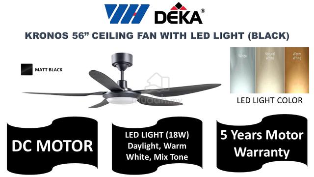 Deka Ceiling Fan with LED Light - Home Appliances & Kitchen for sale in ...