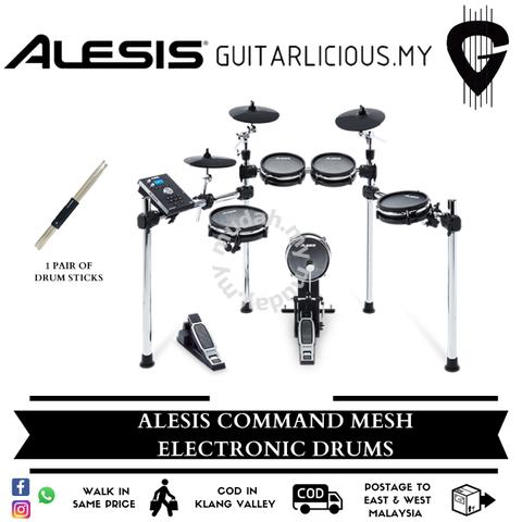 ALESIS Command Mesh Kit Eight-Piece Digital Drum - Music Instruments ...