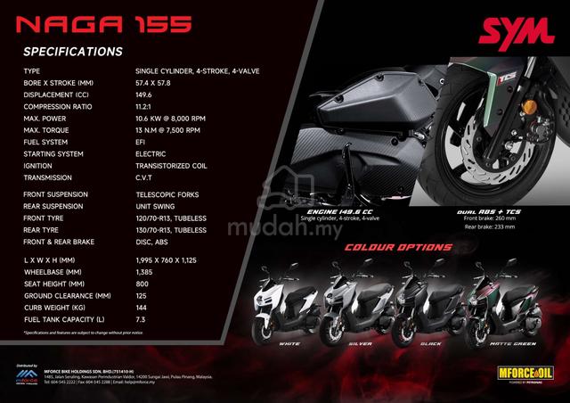 SYM NAGA 155 Motor Baru - Motorcycles for sale in Shah Alam, Selangor ...