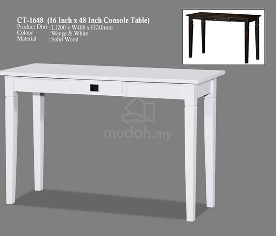 4 FT Console Table WHITE - Furniture & Decoration for sale in Kuching ...