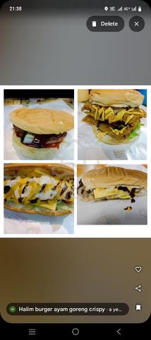 BURGER AYAM GORENG CRISPY,oblong,buger ramly - Food for sale in ...