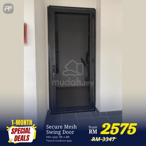 Pintu Swing Secure Mesh Tahan Lasak Moden - Furniture & Decoration for ...