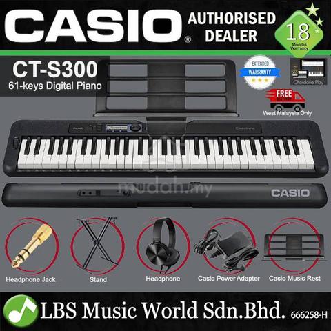 Casio CT-S300 61 Key Casiotone Electric Keyboard A - Music Instruments ...