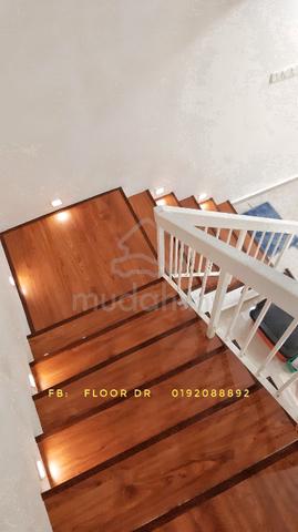 Kemasan kayu di tangga Wood Staircase - Furniture & Decoration for sale ...