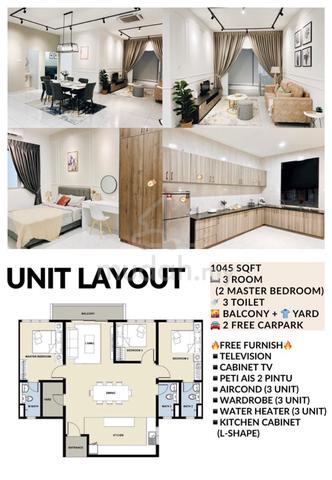 New Condominium for Sale, 3 Bedroom, 1045 sq.ft, ADELIA 5, Bangi ...